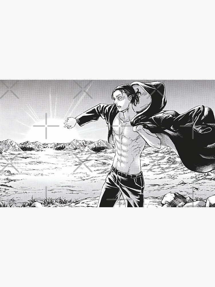 "Eren Putting On Jacket Iconic Scene Attack On Titan Shingeki no Kyojin ...