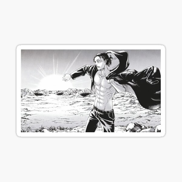 "Eren Putting On Jacket Iconic Scene Attack On Titan Shingeki no Kyojin ...