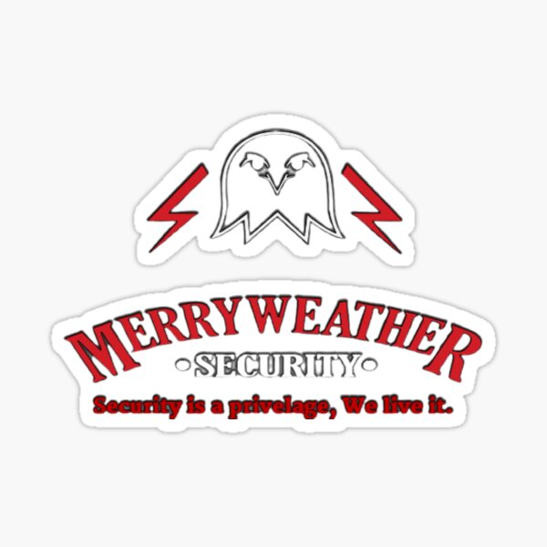 "Merryweather Security" Sticker by BTRZSF | Redbubble