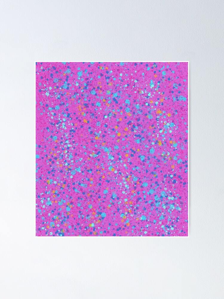 "Candy Pink Paint Splatter" Poster by alfandmisch | Redbubble
