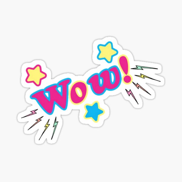 "Wow sticker " Sticker by Duaxstudios11 | Redbubble