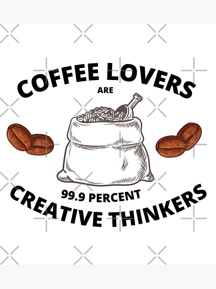 "Coffee Lovers - Caffeine addiction" Sticker by ALGENIUS | Redbubble