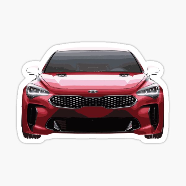 "Kia Motors Stinger car " Sticker by JforLAB | Redbubble