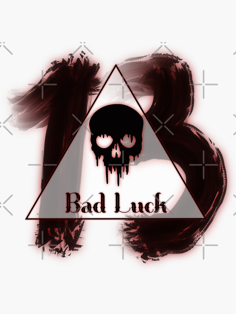 "Bad Luck" Sticker by Phumphress | Redbubble