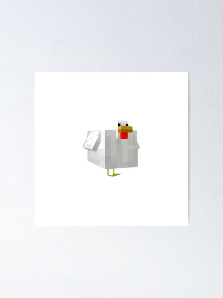 "fat minecraft chicken" Poster for Sale by madraso | Redbubble