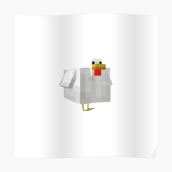"fat minecraft chicken" Poster for Sale by madraso | Redbubble