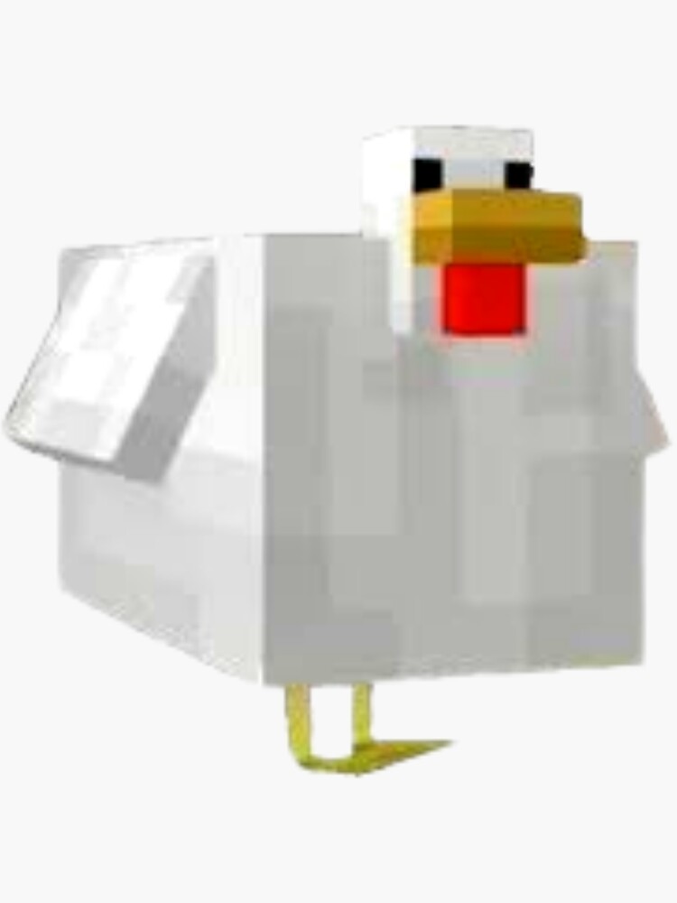 "fat minecraft chicken" Sticker by madraso | Redbubble