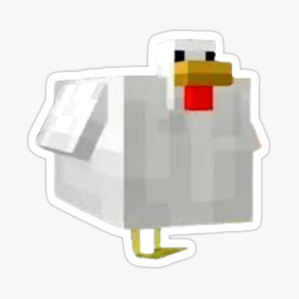 "fat minecraft chicken" Sticker by madraso | Redbubble