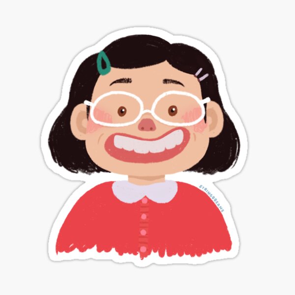 "Mei Lin from Turning Red Animation" Sticker by stringbbeans | Redbubble