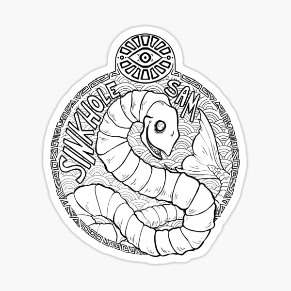 "CRYPTIDS: We Stand Sinkhole Sam" Sticker for Sale by squidlykitten ...