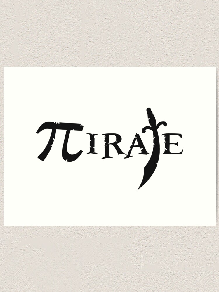 "Pi Symbol Pirate" Art Print by TheShirtYurt | Redbubble
