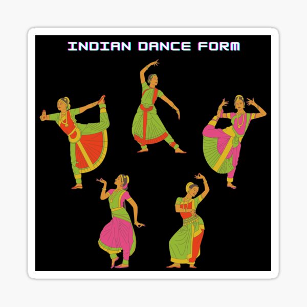 "Indian Dance Form" Sticker by VenkySpeaks | Redbubble