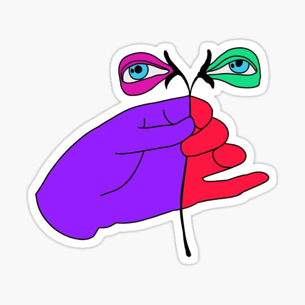 "Eye see you " Sticker by 21-century-art | Redbubble