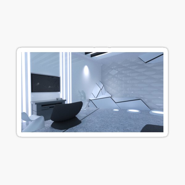 "Future Room" Sticker by Bcoder | Redbubble