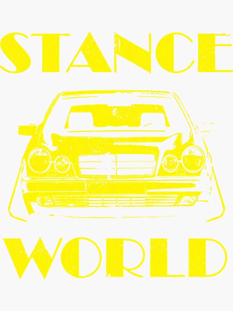 "w210 tuning stanceworld " Sticker by uyen323589 | Redbubble