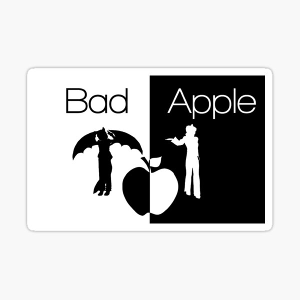 "Bad Apple" Sticker by Bcoder | Redbubble