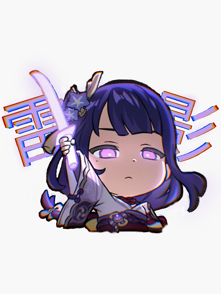 "Raiden Shogun" Sticker by NBMein | Redbubble