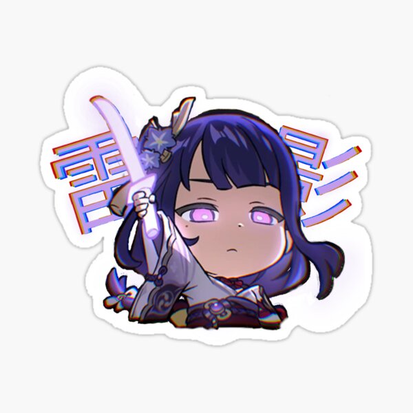 "Raiden Shogun" Sticker by NBMein | Redbubble