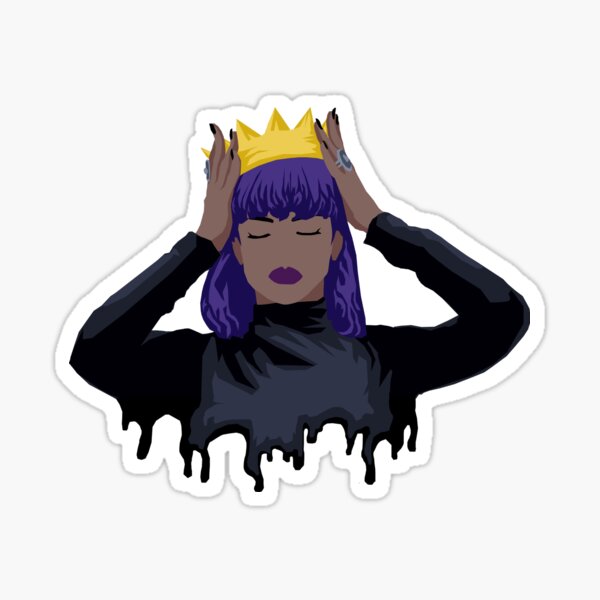 "Purple Queen" Sticker by kerrazyyy | Redbubble