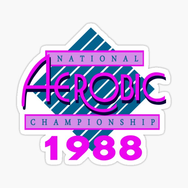 "National Aerobic Championship 1988 (Ver. 2)" Sticker by FranDarling ...