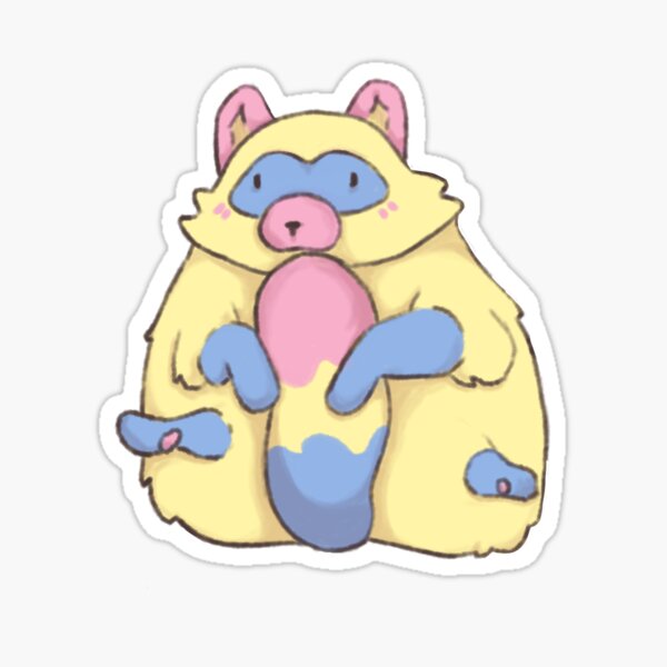 "Pan Raccoon" Sticker by Eracqoon | Redbubble