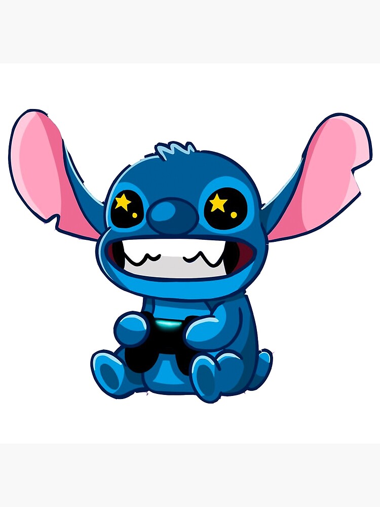 "Smile the Stitch Cartoon" Poster for Sale by trozstreet | Redbubble