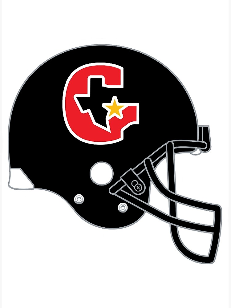 "Houston Gamblers 2022 Retro Football Throwback Helmet " Art Print by ...
