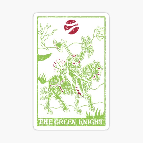 "The Green Knight" Sticker for Sale by Sculptlev46 | Redbubble