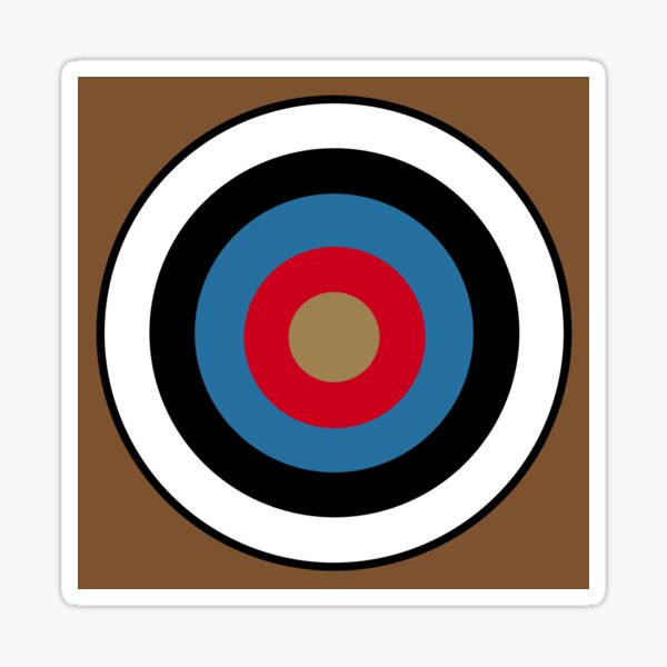 "bullseye target" Sticker for Sale by hangmeart | Redbubble