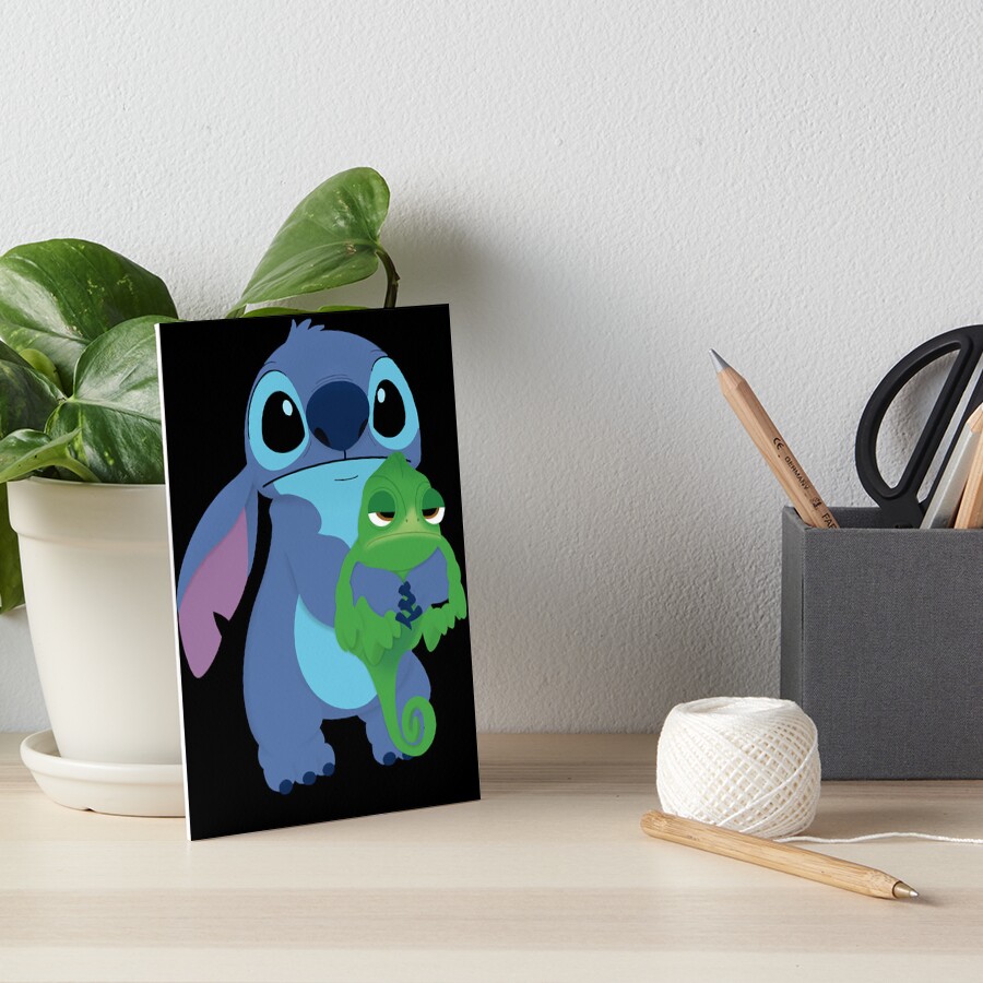 "Stitch & Pascal" Art Board Print by WilliamArant | Redbubble