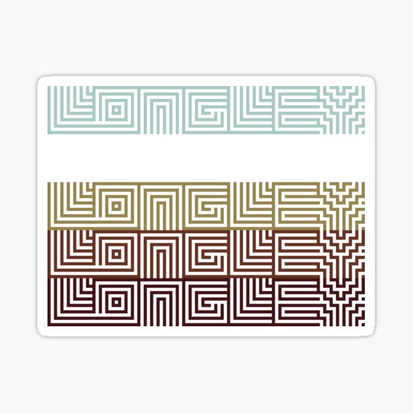 "LONGLEY" Sticker by Maestrotry | Redbubble