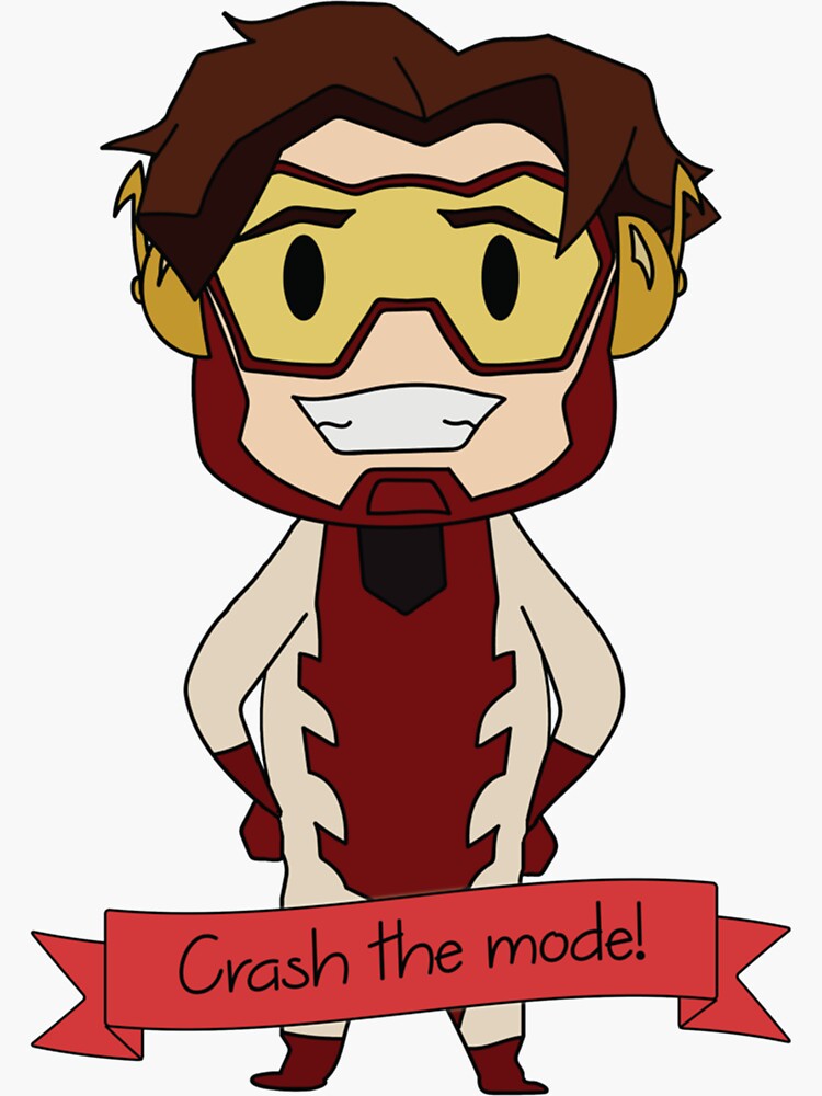 "Crash The Mode! " Sticker by CoreySin9 | Redbubble