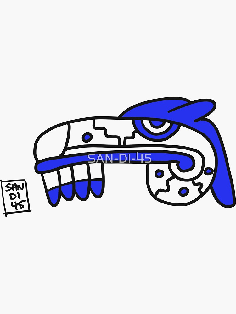 "Aztec Dragon " Sticker by SAN-DI-45 | Redbubble