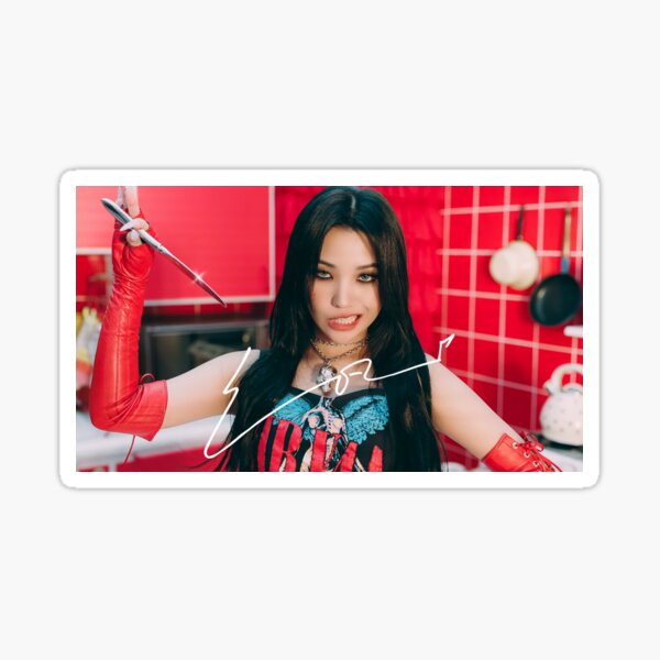 "SOYEON G Idle Signed from Tomboy MV 2 with Signature " Sticker by ...
