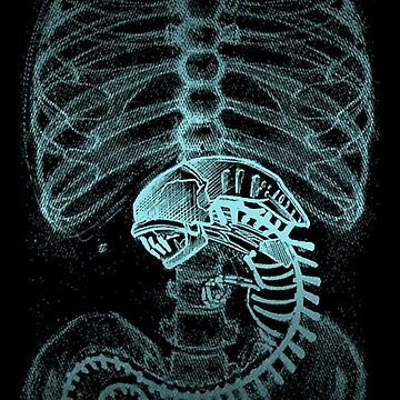 "Classic Radiography, Alien T-Shirt X-Ray" Poster for Sale by Tenney ...