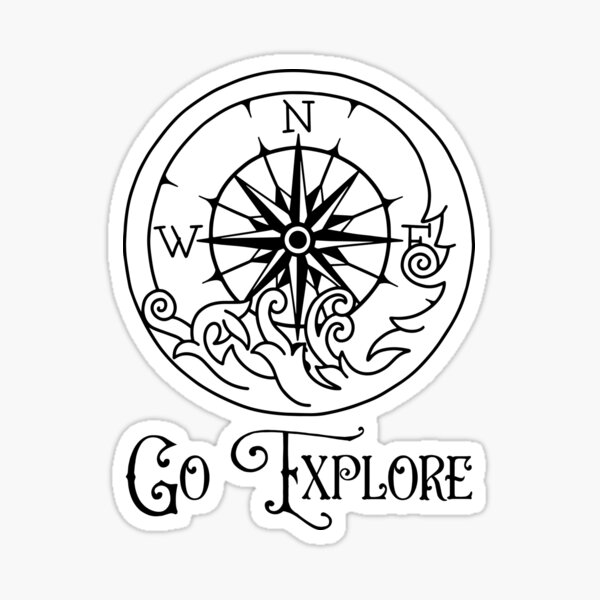 "compass" Sticker by shiranthathilak | Redbubble