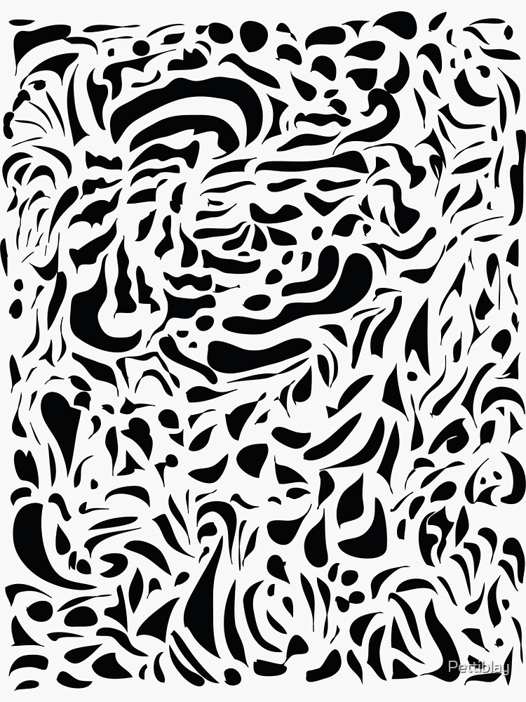 "complicated digital art" Sticker by Pettiblay | Redbubble