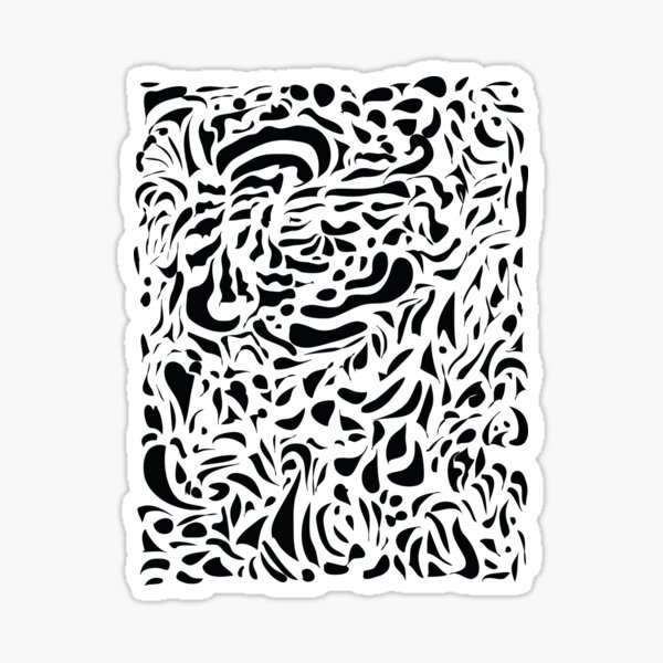 "complicated digital art" Sticker by Pettiblay | Redbubble