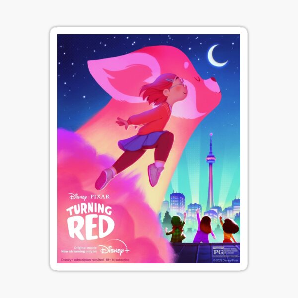 "Turning Red" Sticker by RarinaArt | Redbubble