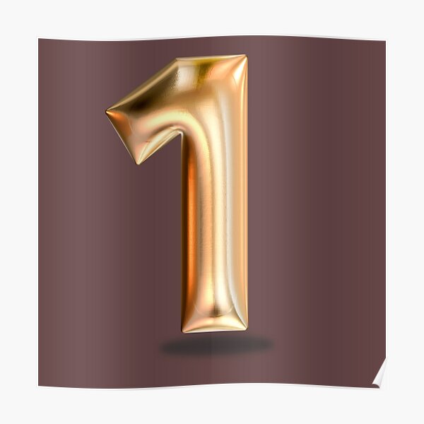 "number 1" Poster for Sale by moussdaq | Redbubble