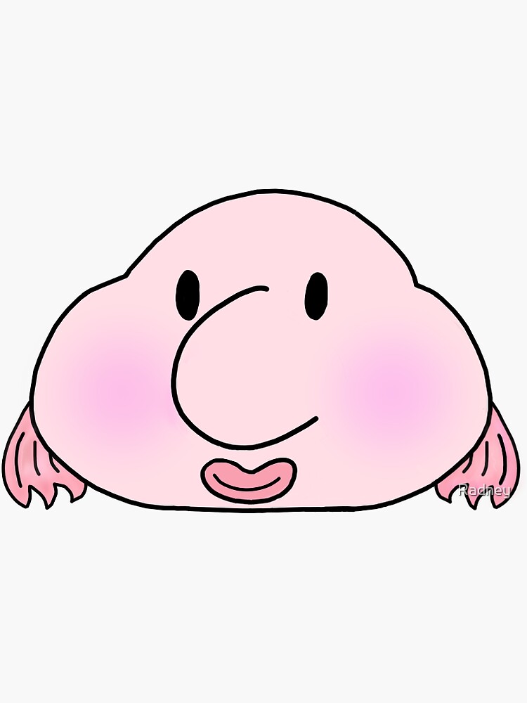 "A Happy Blobfish" Sticker for Sale by Radney | Redbubble