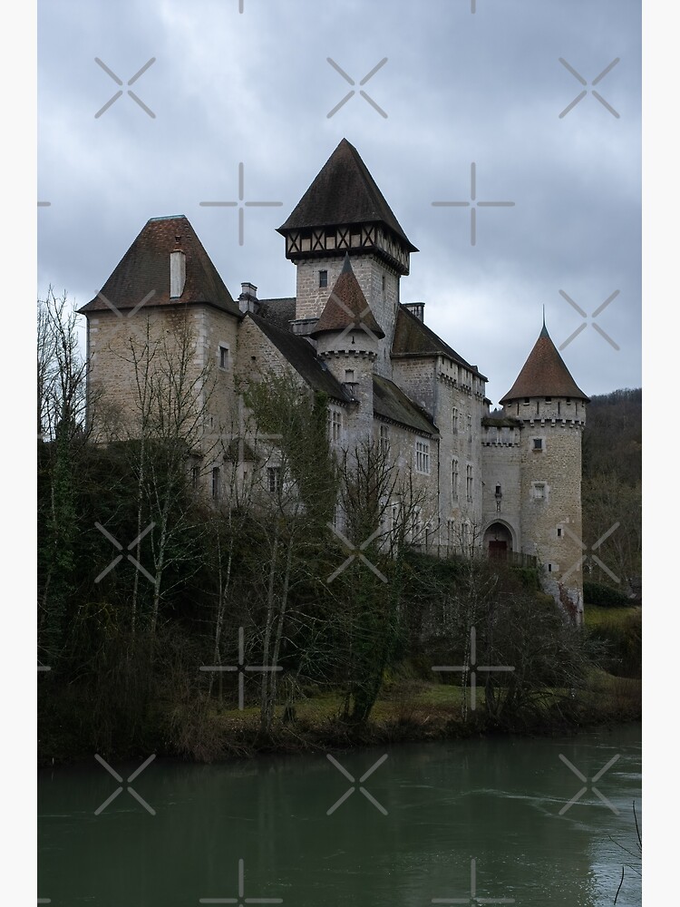 "The castle of Cleron is a 14th-century castle on the river Loue in the ...