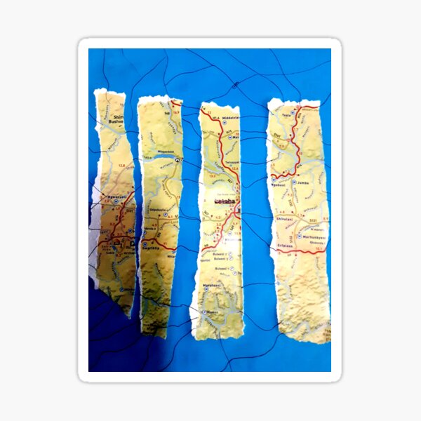 "Road maps" Sticker by Dantezander123 | Redbubble