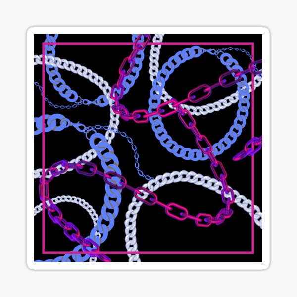 "Chains" Sticker by RubyThyme | Redbubble