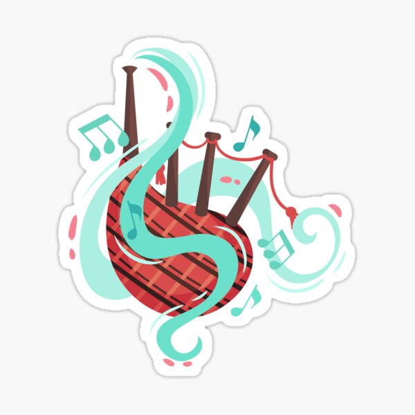 "Bagpipes Sticker" Sticker by feelingsfunny | Redbubble