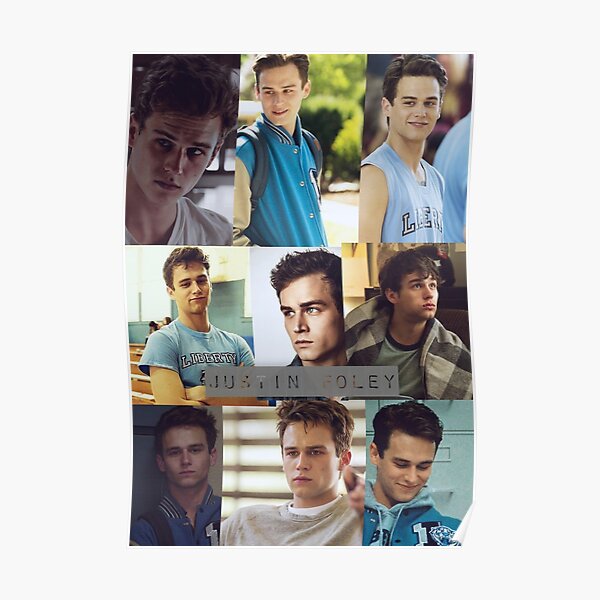 "Brandon Flynn aka Justin Foley" Poster for Sale by AESTHETICMEN ...
