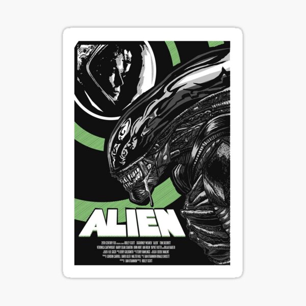 "Alien (1979)" Sticker for Sale by AlienFanArt | Redbubble