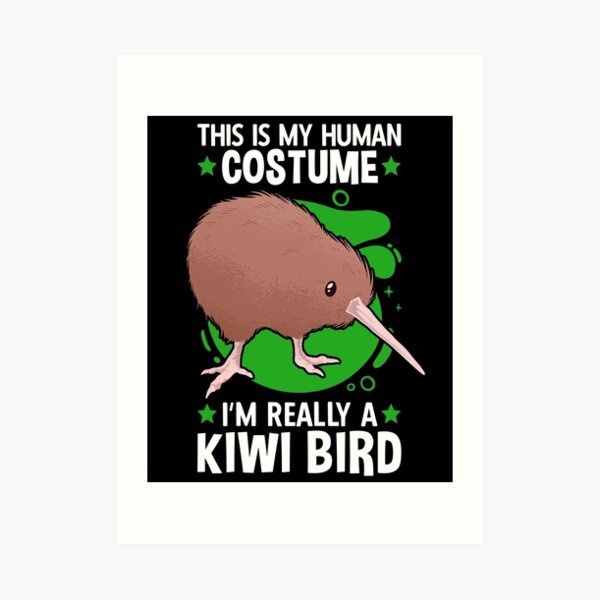 "Kiwi Bird Costume New Zealand Kiwi" Art Print by madgrfx | Redbubble