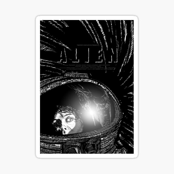 "Alien (1979)" Sticker by AlienFanArt | Redbubble