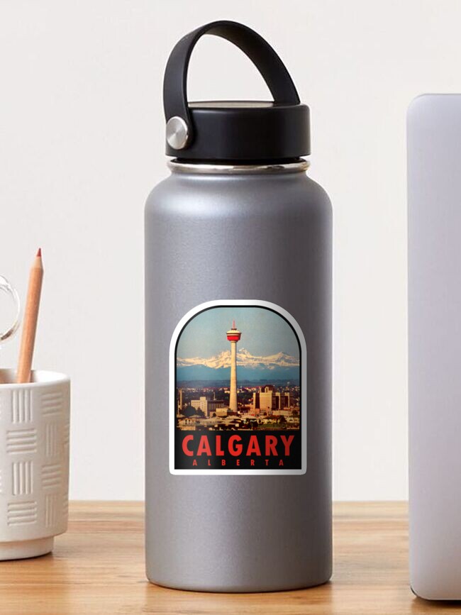 "Calgary Alberta Canada Vintage Travel Decal" Sticker for Sale by ...